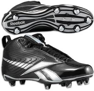 Amazon.com | Reebok NFL U Form 4 Speed Mid Detachable Football Cleat ...