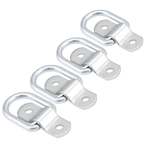 8-Pack Surface Mount Tie Down Ring -D Ring Tie-Down Anchors with Bolt ...