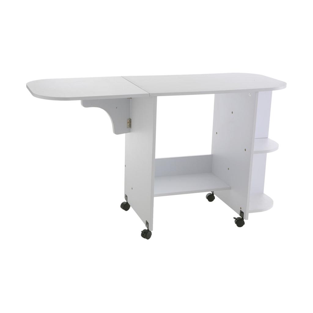 Southern Enterprises Laminate Wheeled Sewing Table, White : Amazon.ca: Home