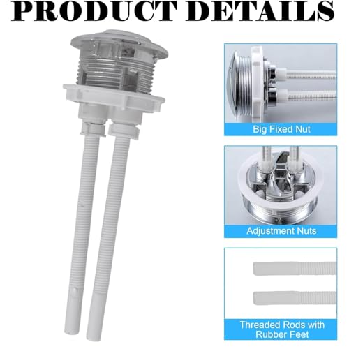 Toilet Tank Push Button Thread Diameter Dual Push Flushing Button ...