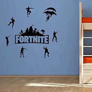 DIY Black FORTNITE Wall Stickers self-adhesive bedroom living room ...