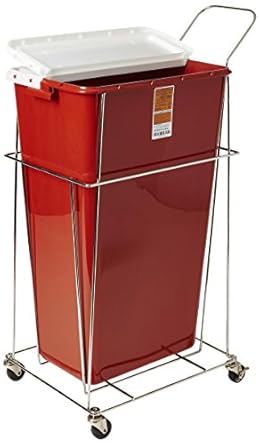 Amazon.com: Medline MDS707CART Medline Sharps Container Wire Rolling ...