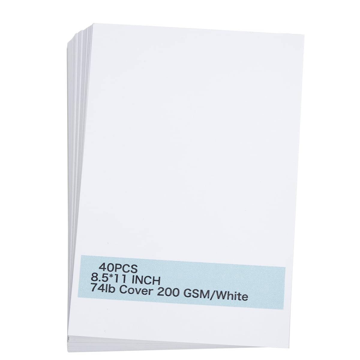 Mua 40 Pieces 8.5" x 11" White Cardstock, Heavyweight Cardstock Sheets Blank Invitation Paper ...
