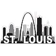 Amazon.com - StickerTalk St. Louis Skyline Vinyl City Sticker, 5 inches ...