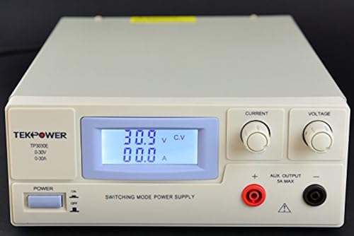 Tekpower TP3030E DC Adjustable Switching Power Supply 30V 30A, Digital ...