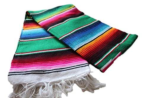 Sarape Mexicano Individual Color Verde Bandera: Amazon.com.mx: Handmade
