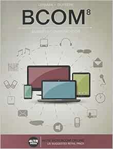 BCOM (Book Only): 9781305660854: Business Communication Books @ Amazon.com