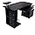 HOMCOM Wood Computer Desk Table Laptop Workstation with Storage Shelf ...