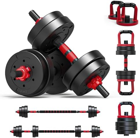 XMSISKXJ Multi Functional Free Weight Combination Dumbbell Barbell Set ...