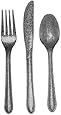 Amazon.com: 24-Piece Glitz Premium Plastic Cutlery Assortment, Silver ...