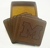 NFL Football Leather Coasters