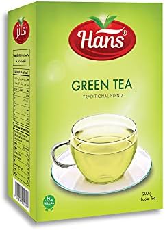 Hans Green Tea 100 Tea Bags | Premium Natural Flavor | Organic ...