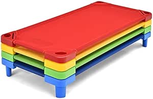 Amazon.com: Fireflowery Kids Stackable Cot of Textilene, Children’s ...