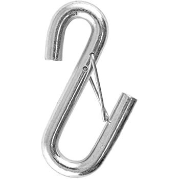 Amazon.com: Safety Chain S-Hook with Spring Latch - 7/16" (SWL-0716 ...