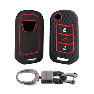 Keycare Silicone Key Cover and Keychain Compatible for Mahindra Thar ...