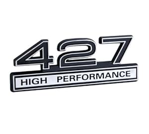 Amazon.com: 427 Ford & Chevy Engine High Performance Emblem with Chrome ...