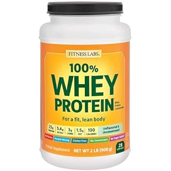 Amazon.com: Fitness Labs 100% Whey Protein Unflavored and Unsweetened ...