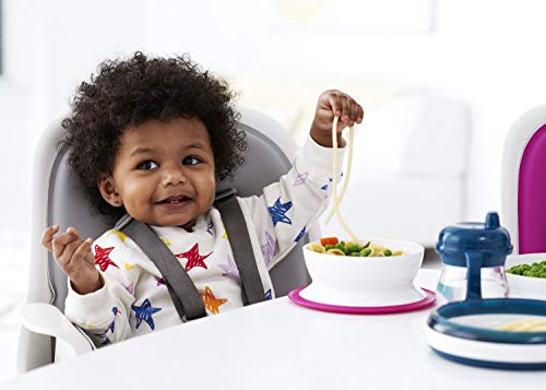 OXO Tot Stick & Stay Suction Divided Plate & Bowl Bundle - Pink | Pricepulse