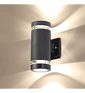 LMP 4 Pack LED Square Up and Down Lights Outdoor Wall Light，Body in ...