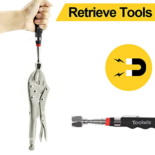 Toolwiz Telescopic Magnetic Pick up Tool (16LB), Extendable to 30.7 ...