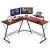Coleshome L Shaped Desk, 51" Home Office Desk with Shelf, Gaming ...