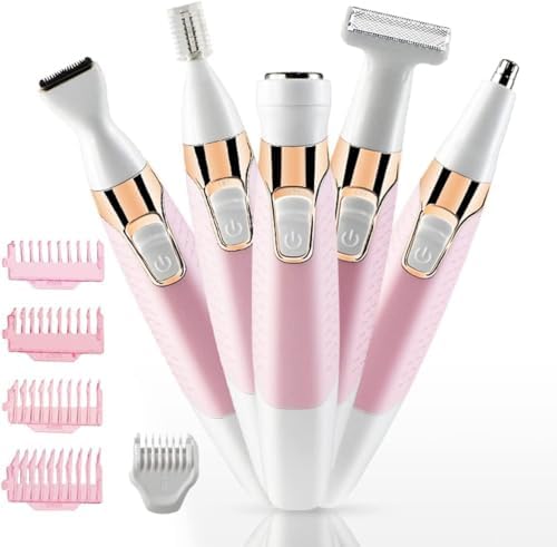 MIKUER Electric Razors for Women, Lady Shaver Facial Hair Remover, 5-in ...