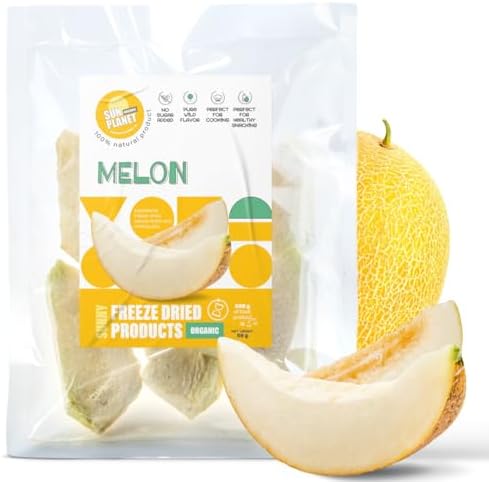 Freeze-Dried Melon Chunks – 100% Natural, No Sugar Added, Healthy Snack ...