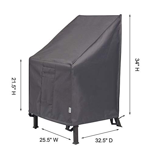 TRIARMOR High Back Patio Chair Cover Waterproof Outdoor Chair Cover ...