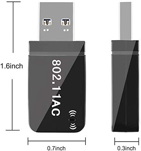Maxesla USB Wifi Adapter – Wifi Dongle 3.0 Mini 1200M 802.11Ac Dual ...