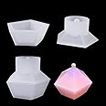 Amazon.com: FineInno Box Resin Molds,Pentagon Jar Silicone Molds with Lid,Casting Molds DIY ...