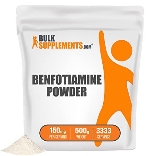 BULKSUPPLEMENTS.COM Benfotiamine Powder - Thiamine B1 Supplement ...