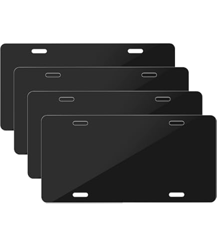 Plastic License Plate Blanks 050 10 Pack Create