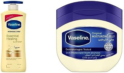 سعر Vaseline Lotion Essential Healing, 400 ml + Free Vaseline Original ...