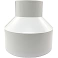 Amazon.com: 4" x 2" PVC DWV Reducer Coupling Adapter (Socket x Socket) Schedule 40 Slip Reducing ...