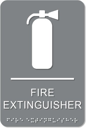 Amazon.com: Fire Extinguisher Sign - ADA compliant sign. 6"x9" made ...