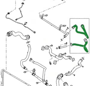 Amazon.com: GENUINE LAND ROVER HEATER WATER HOSE COMPLETE INLET / OULET ...