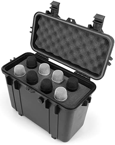 CASEMATIX Microphone Hard Case for 8 Mics Compatible with Sennheiser ...