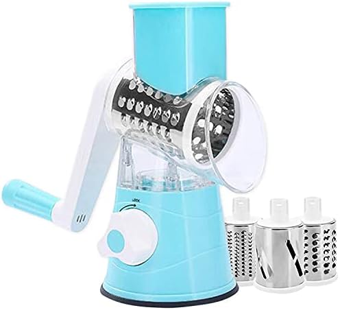 3 in 1 Manual Rotary Cheese Grater,Cheese Grater Efficient Vegetable ...