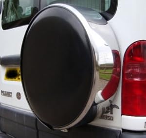 Landrover Discovery Freelander TD Steel & Chrome wheel cover spare tyre ...