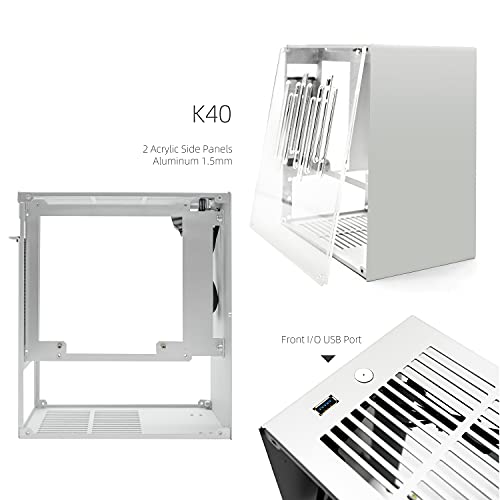 SGPC Itx Mini Case - K40 / Upgraded Version of K55 (Aluminum),Front I/O ...