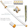 Bamboo Demon Slayer Sword for Cosplay, Katana Sword Samurai Anime ...