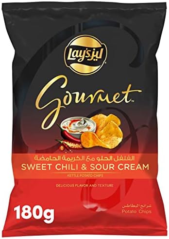 Lays Gourmet Sweet Chilli And Sour Cream Potato Chips 180 G price in ...