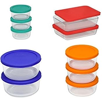 Amazon.com: Pyrex 3-cup Rectangle Glass Food Storage Sets (3 cup ...