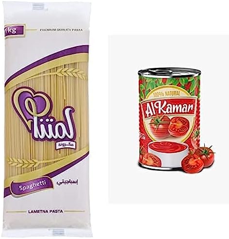 Lametna Spaghetti Pasta Bag 1kg & Alkmaar Sauce 400 grams - 28-30% ...