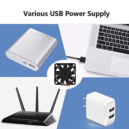 4 Pack USB Brushless Cooling Fan 40mm Fan High Performance DC 5V ...