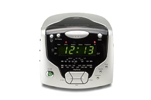Roberts Radios 3-Band Dual Alarm Stereo Clock Radio with CD Player (CD ...