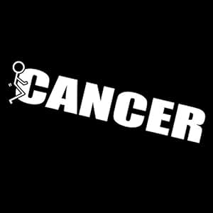 Amazon.com: Funny Humping Stick Figure Fck Cancer 8" Vinyl Sticker Car ...