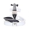 Cecilio 4/4 Size Electric Silent Violin, Hand-Carved Solid Wood ...