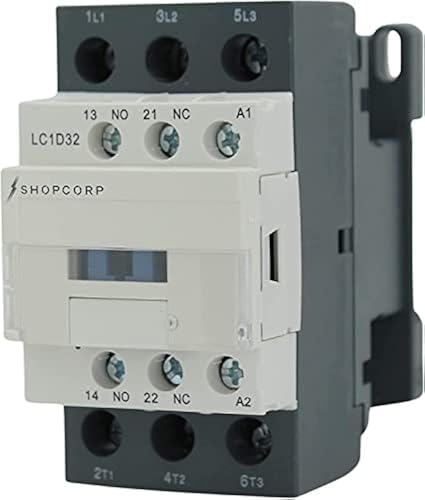 Shopcorp 30 Amp 3 Pole Normally Open IEC 660V Contactor Switch ...