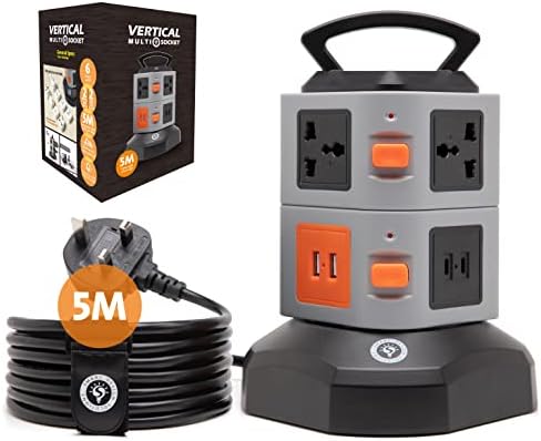 Universal Extension Cord With USB And USB-C Ports And Extra Long Power ...